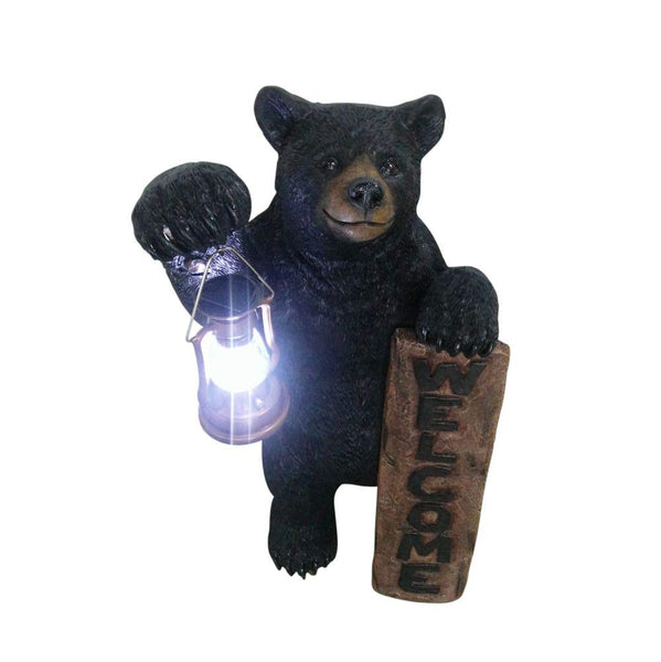 Bear LED Camping Lantern Lights Decorative - Metal Hanging Lantern with ...