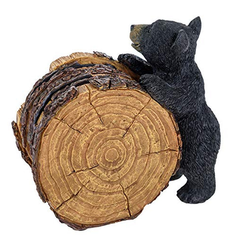 Cabin Log Coaster Set for Drinks - Modern Home Decor Accents Hunting D