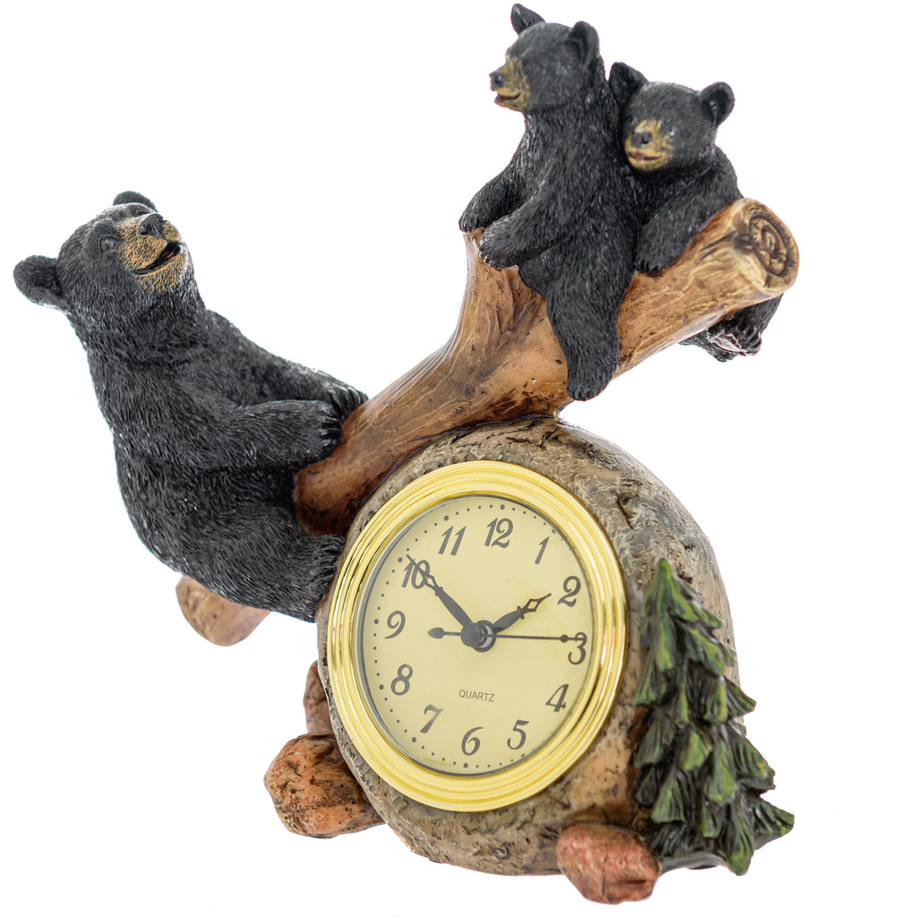 Black Bear Clocks for Home - Decorative Clock Wildlife Decorations Home ...